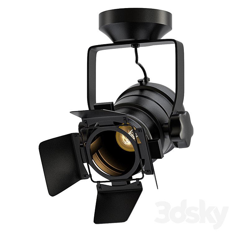 Classic hollywood - Technical lighting - 3D model