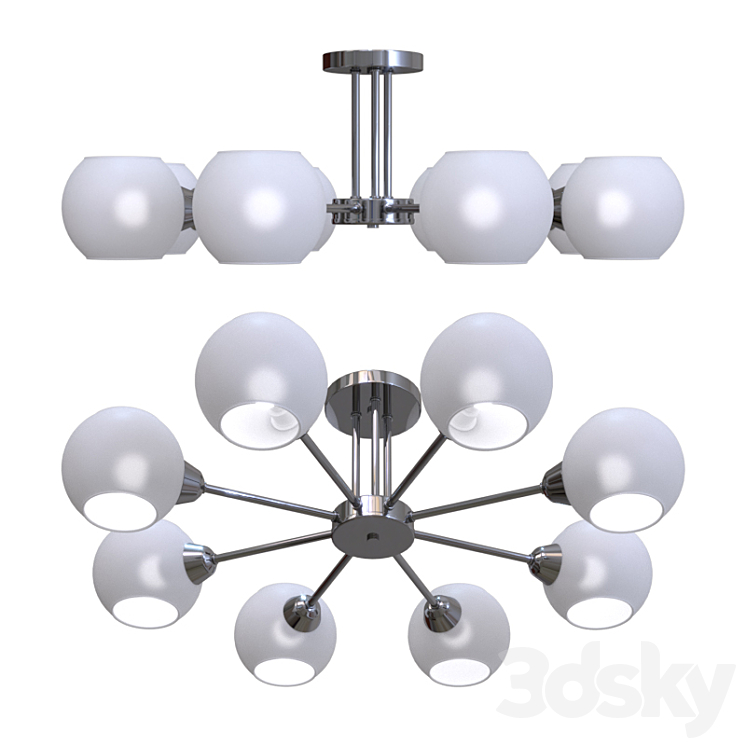 Evoluce Lanta SLE104302-08 - Pendant light - 3D model