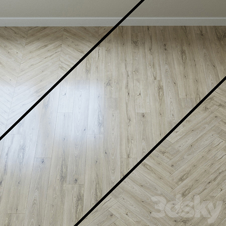 Laminate Balterio Tradition Industrial Light Oak 024 - Wood - 3D model