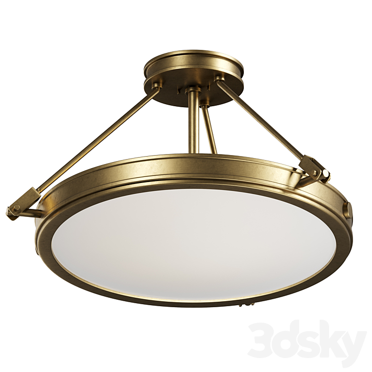 COLLIER 3382AN - Pendant light - 3D model