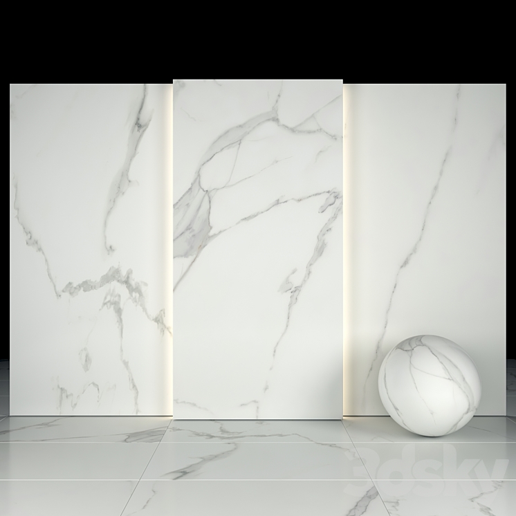 Afyon White Marble 05 - Stone - 3D model