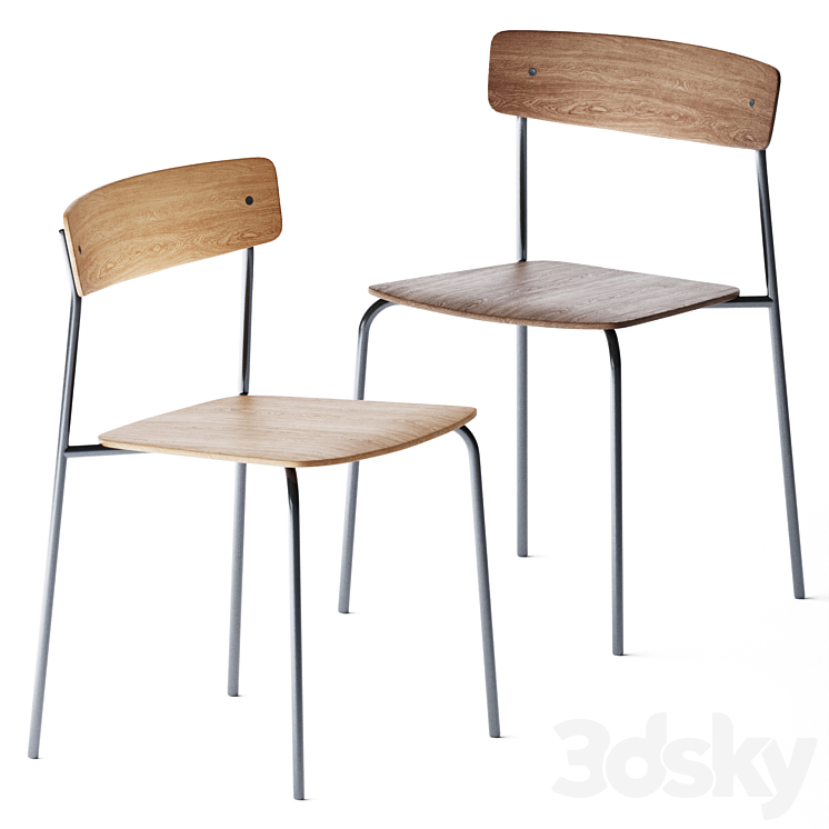 Cross Chair Tube by TAKT - Chair - 3D model