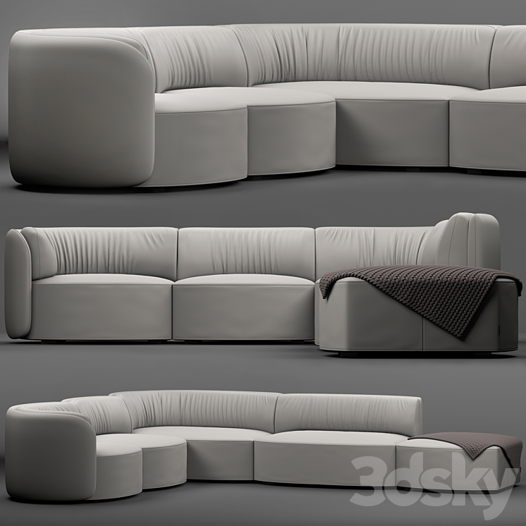 Natuzzi Deep Sofa - Sofa - 3D model