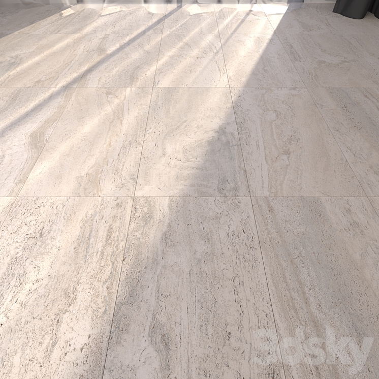 Floor Navona Bone Vein 30x60 - Tile - 3D model