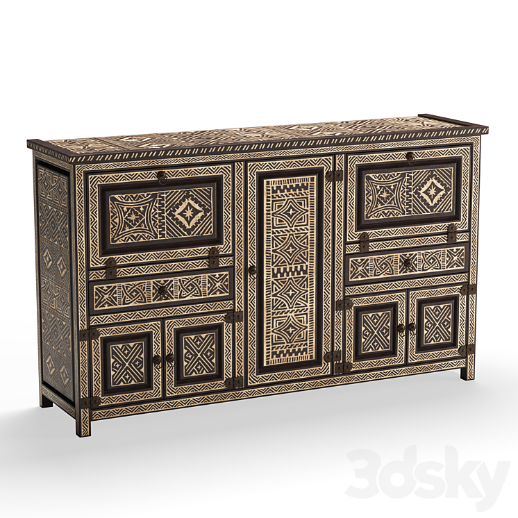 Moroccan console - Sideboard & Chest of drawer - 3D model