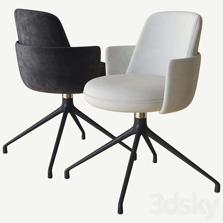 merwyn swivel chair domo - Arm chair - 3D model