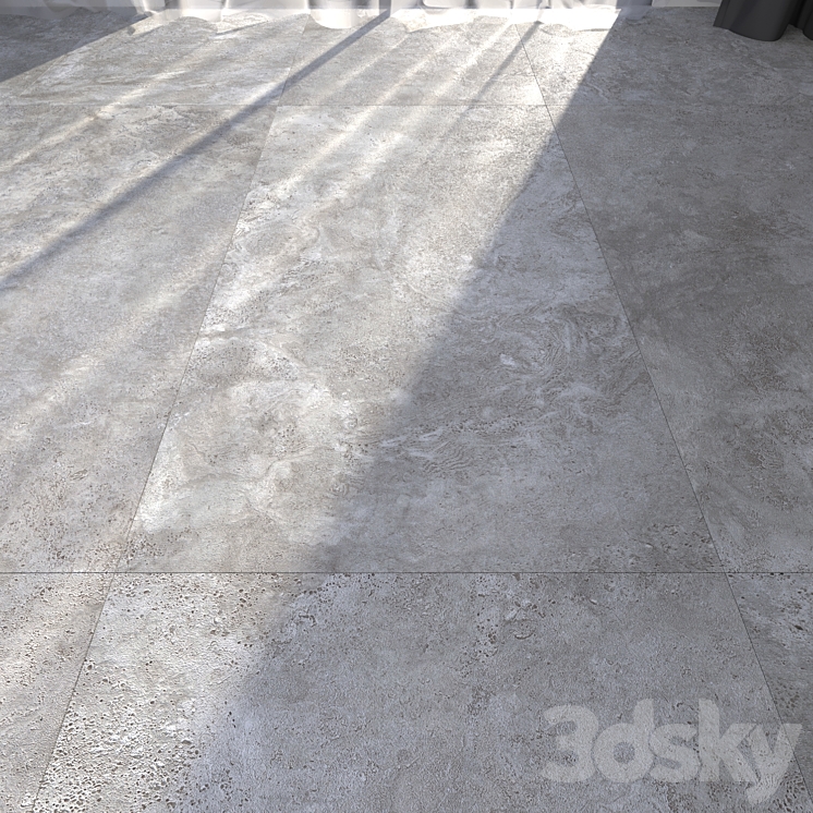 Floor Navona Gray Cross 60x120 - Tile - 3D model
