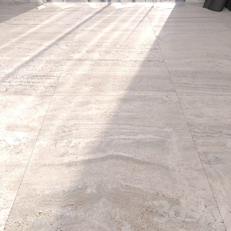 Floor Navona Bone Vein 60x60 - Tile - 3D model