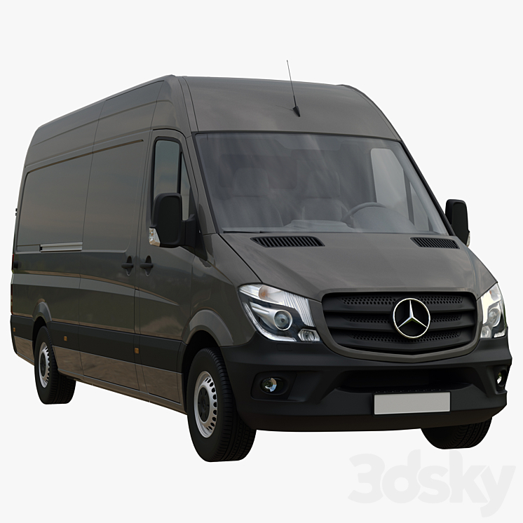 Mercedes-Benz Sprinter Panel Van SWB 2015 - Ground Transport - 3D model
