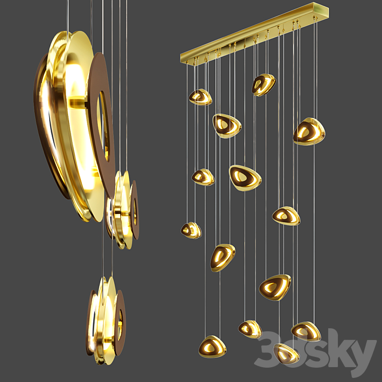 ABSTRACT collection - Pendant light - 3D model