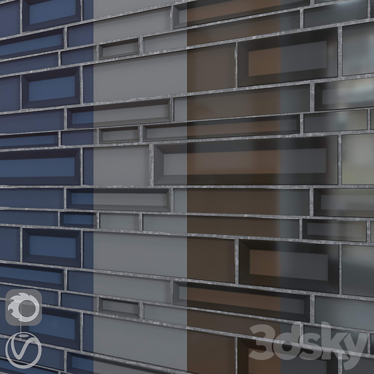 Porcelanosa Bezel mosaic - Tile - 3D model
