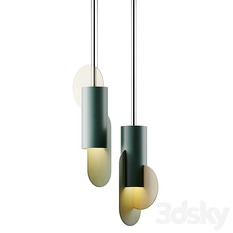 Contemporary Pendant Lamp Suprematic Three CS1 by NOOM - Pendant light ...