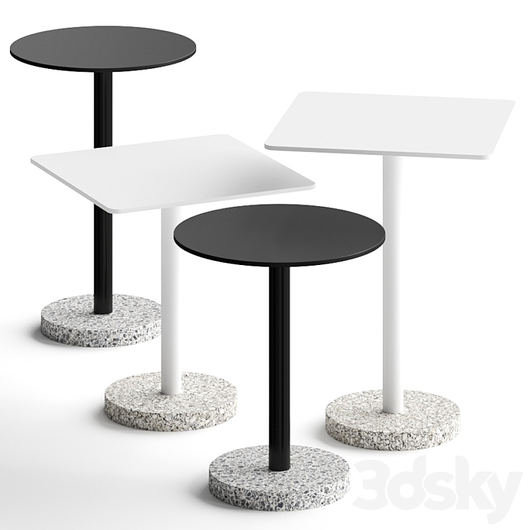 Roda Bernardo by Rodolfo Dordoni Side Tables - Table - 3D model
