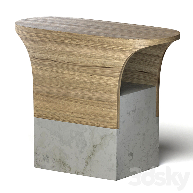 Christophe Delcourt TIN side table - Table - 3D model
