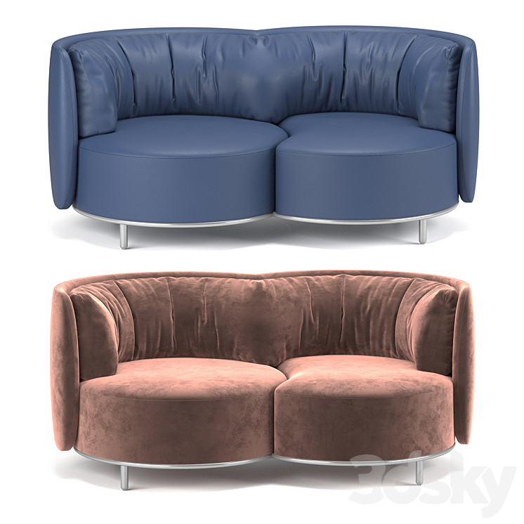Wave sofa by Natuzzi Italia - Sofa - 3D model