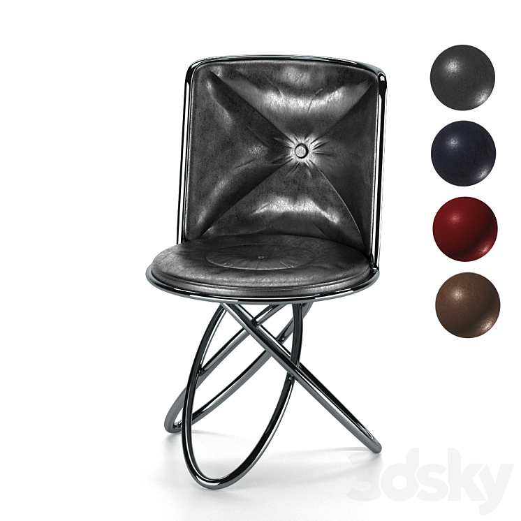Steel chair - Chair - 3D model
