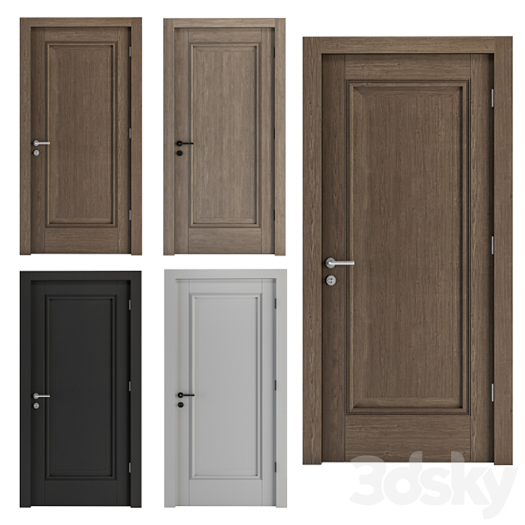 Neo Classic Door Set 20 - Doors - 3D model