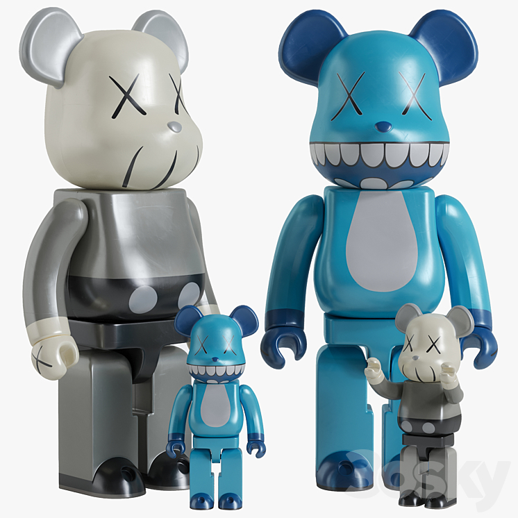 Bearbrick / KAWS - Toy - 3D model