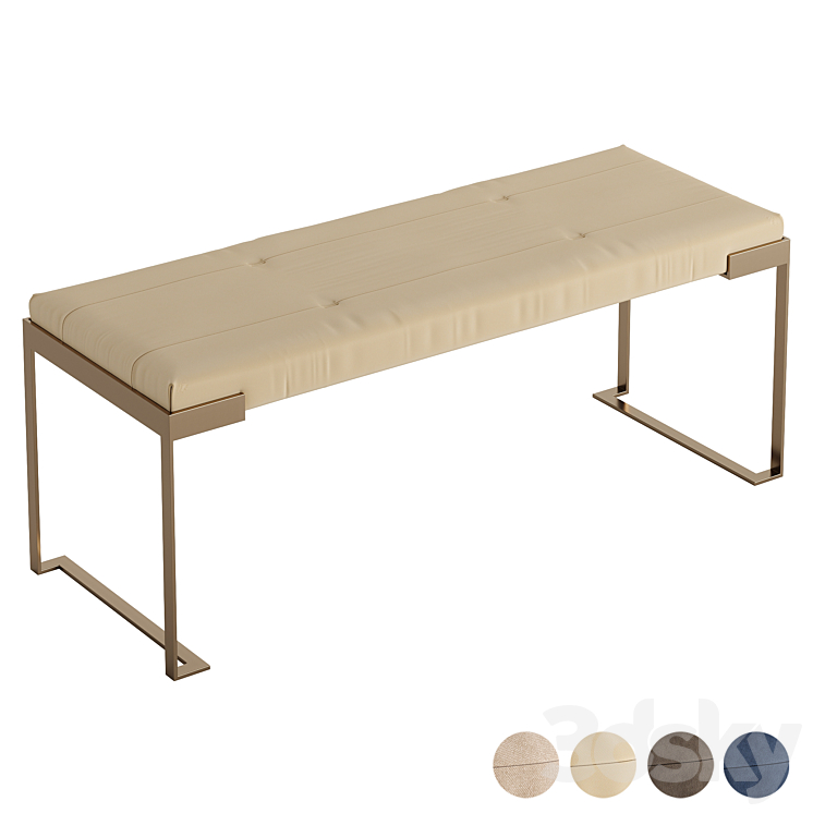 Fendi Aura Bench - Other soft seating - 3D model