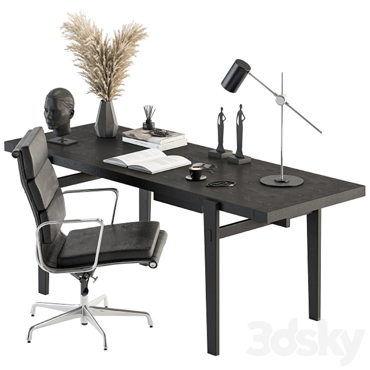 Poliform Work Desk - Office Set 152 - Office furniture - 3D model