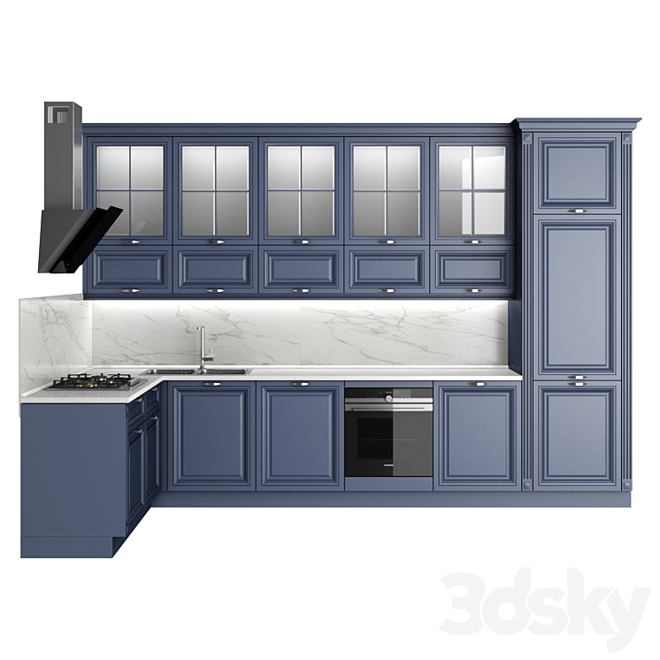 Corner Kitchen - Kitchen - 3D model