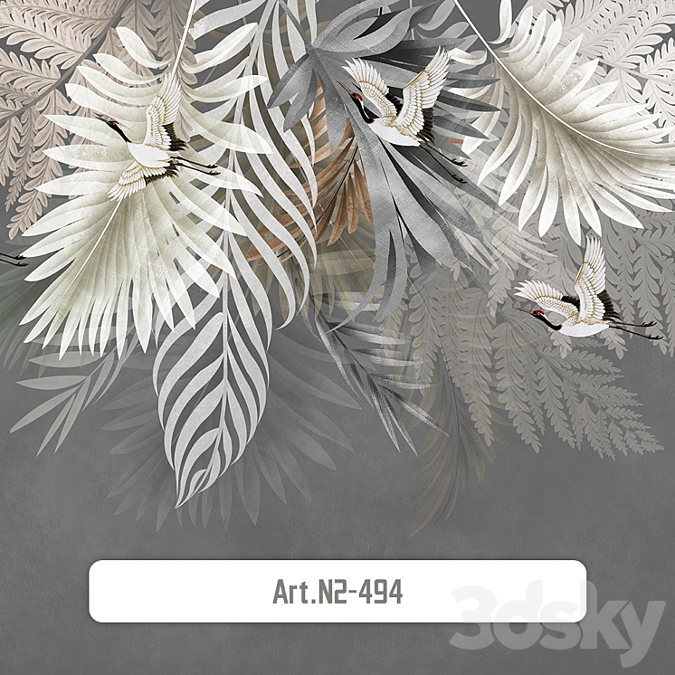 Wallpapers - Art.2-494 - Wall covering - 3D model