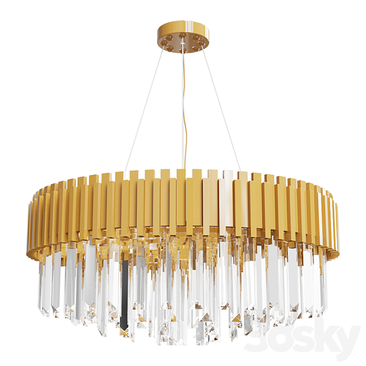 Chandelier DeLight Collection Barclay L8 - Pendant light - 3D model