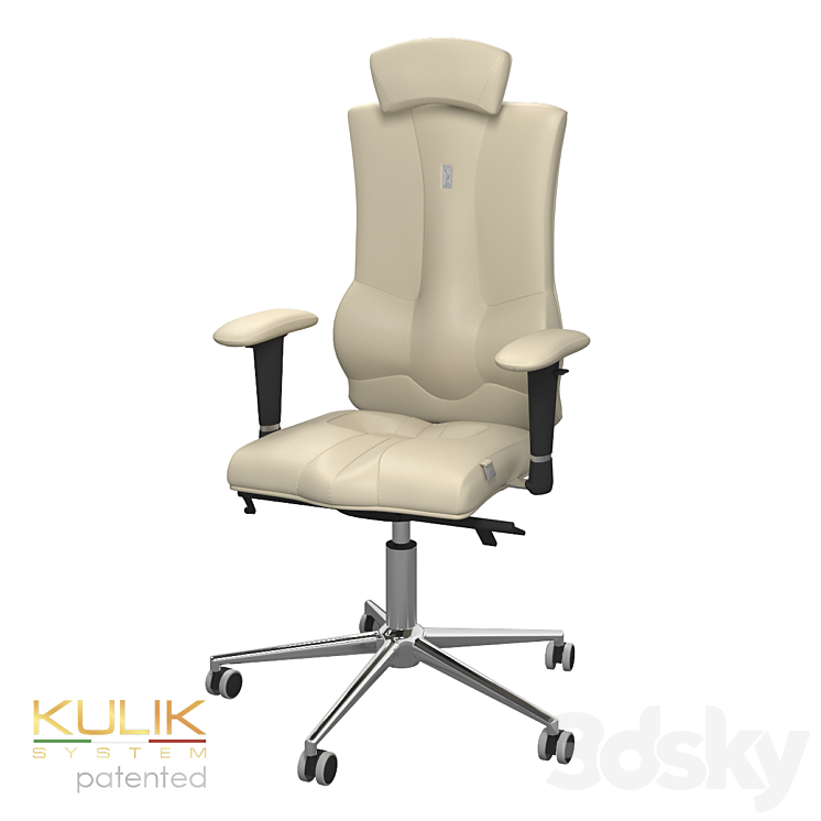 OM Kulik System ELEGANCE ergonomic armchair - Office furniture - 3D model