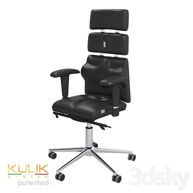 OM Kulik System PYRAMID ergonomic chair - Office furniture - 3D model