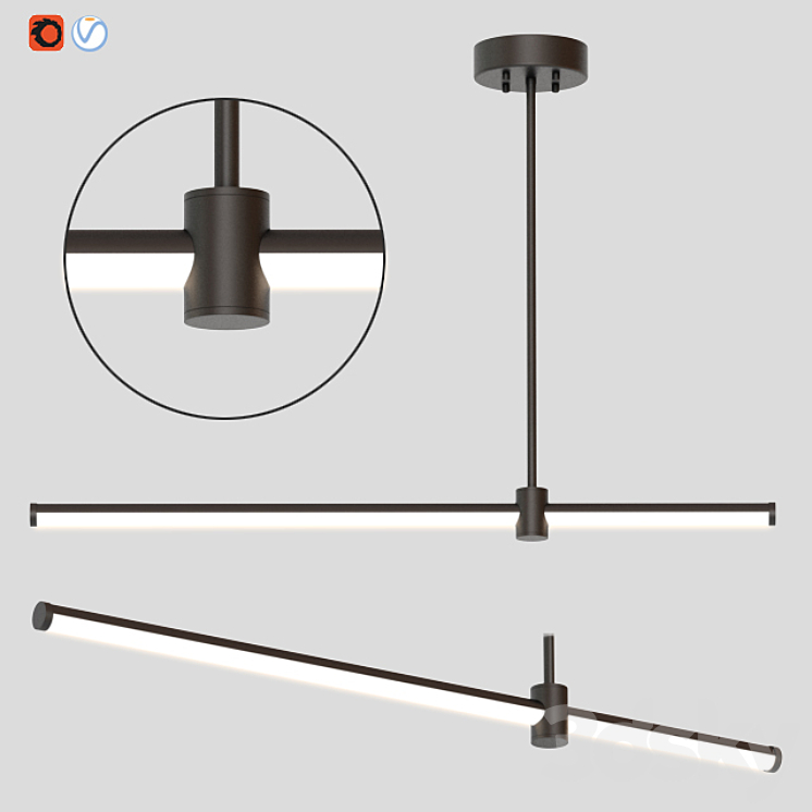 Aliexpress / Office lamp - Technical lighting - 3D model