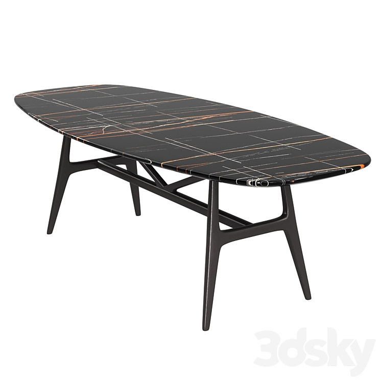 Italian dining table Gaudi by MisuraEmme - Table - 3D model