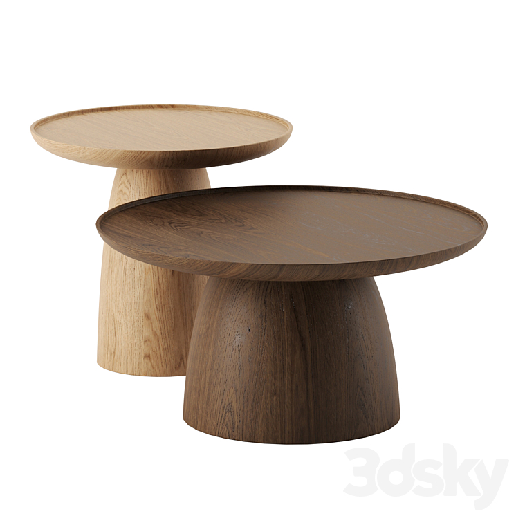 HRIB Coffee tables by javorina - Table - 3D model