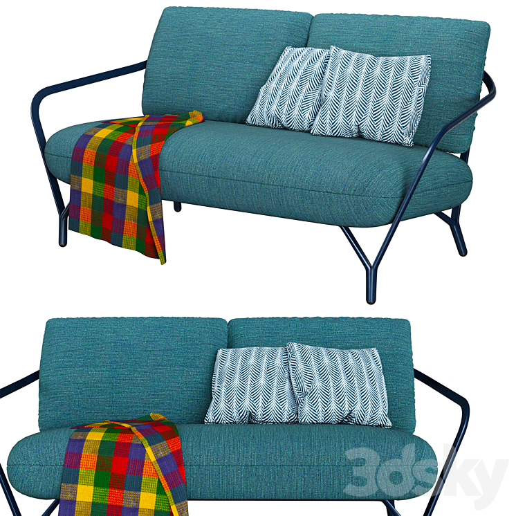 Roche bobois angel sofa - Sofa - 3D model