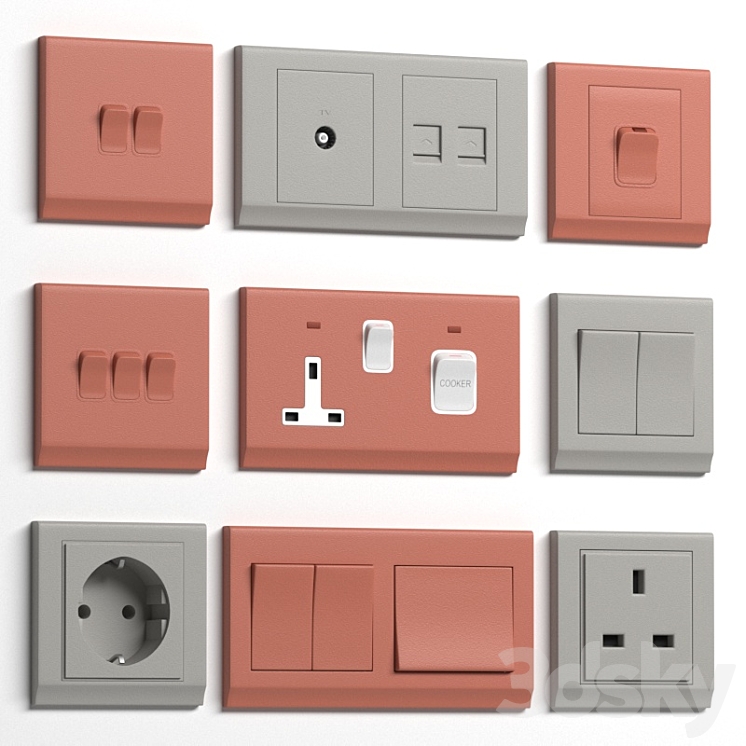 Retrotouch Simplicity Socketes - Miscellaneous - 3D model
