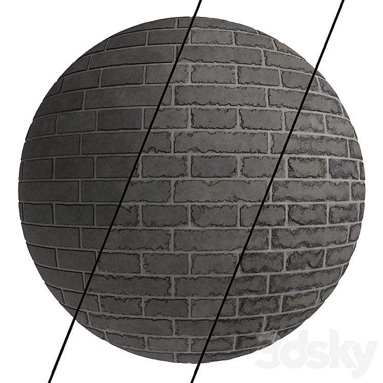 Materials 26- Brick Tiles Pbr-4k-Sbsar - Tile - 3D model