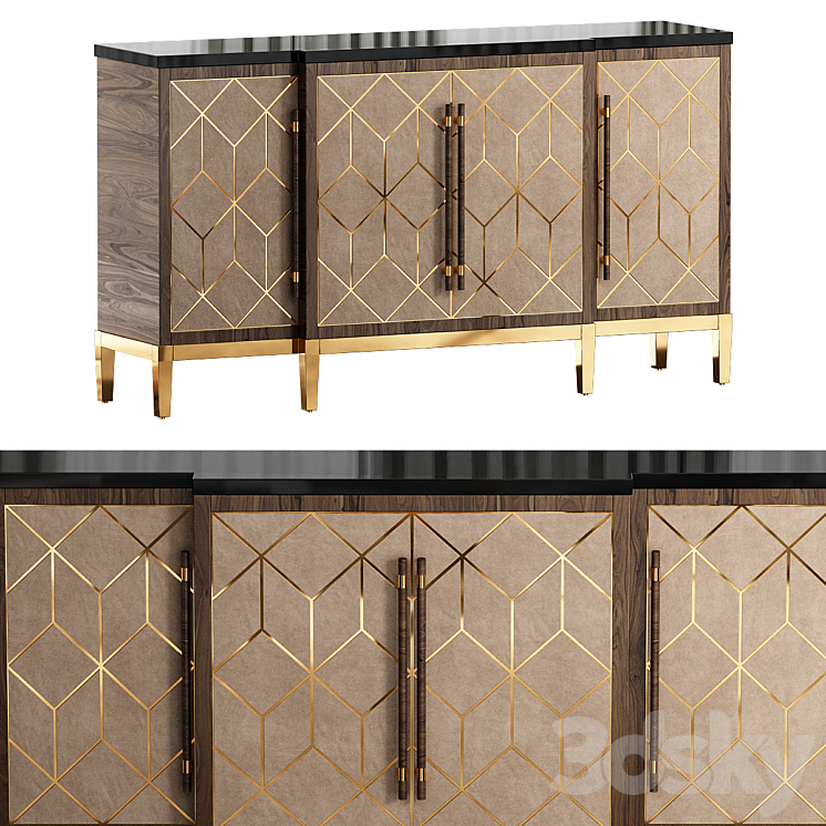 Calista Sideboard Neiman Marcus - Sideboard & Chest of drawer - 3D model