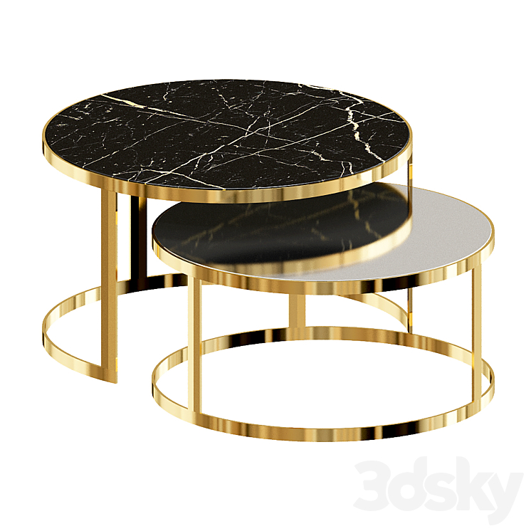 Lua Coffee Table Set of 2 - Table - 3D model