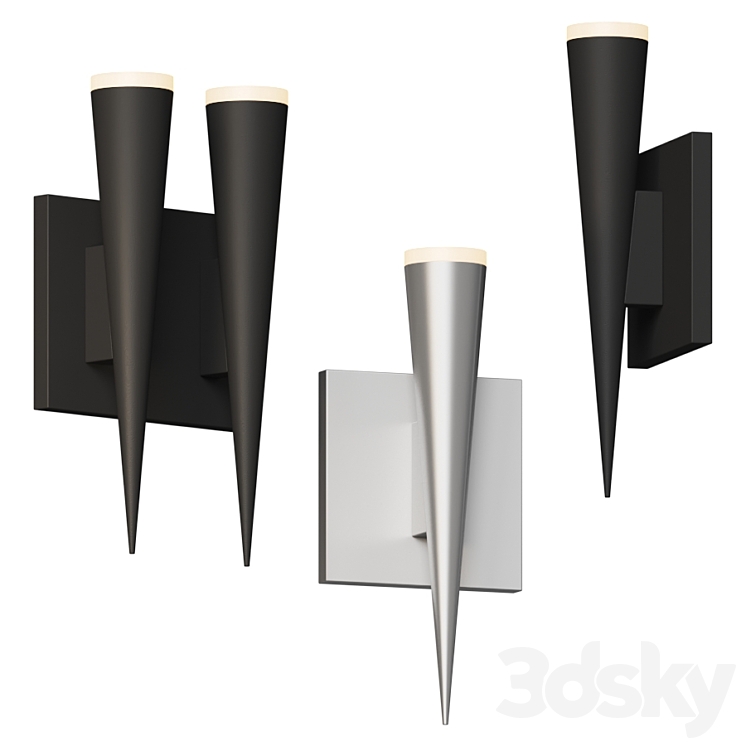 Micro Cone Wall Sconce by Robert Sonneman - Wall light - 3D model