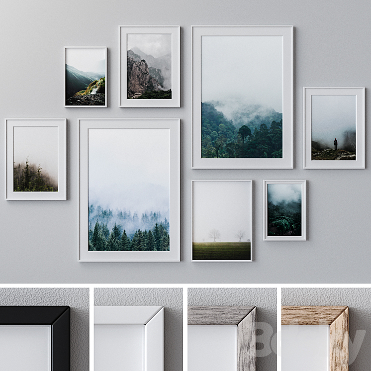 Photo Frames Set 1168 - Frame - 3D model