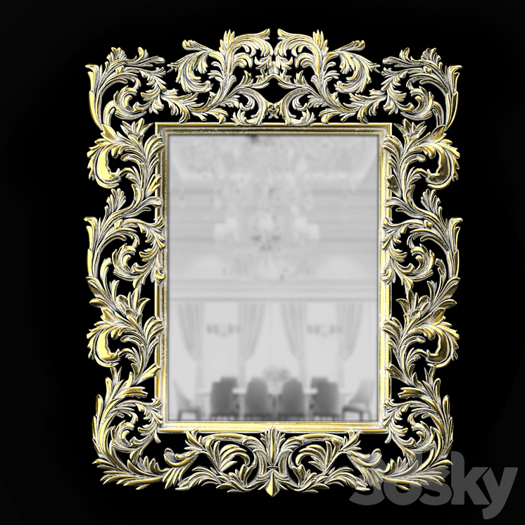 Classic mirror - Mirror - 3D model