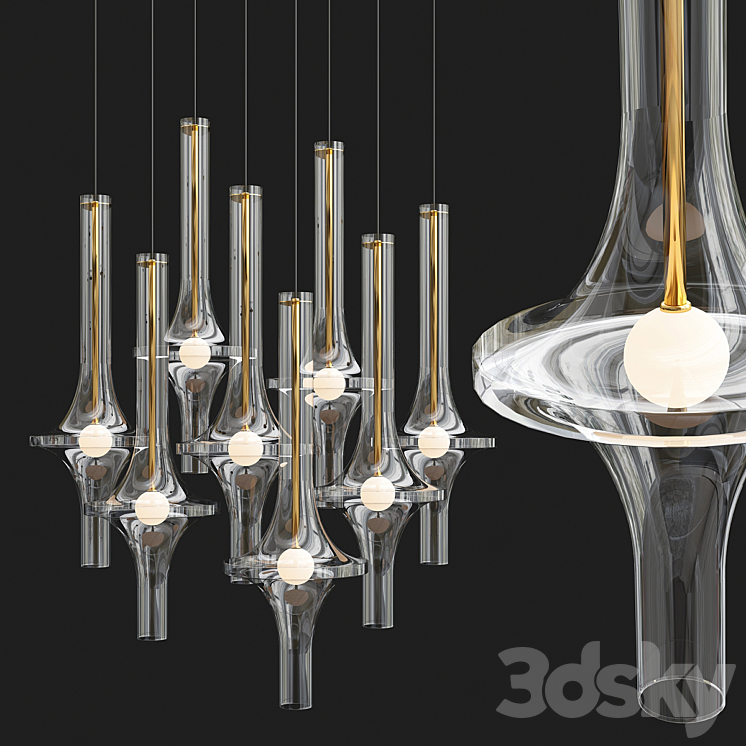 Wonder Penta Lampada a Sospensione - Pendant light - 3D model