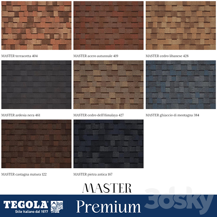 OM Seamless texture of TEGOLA shingles. Premium category. Collection ...