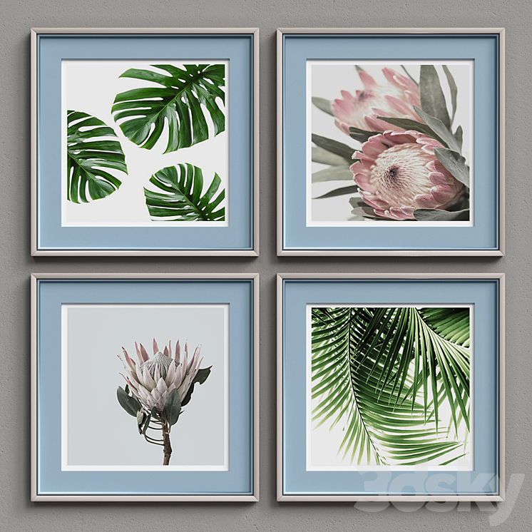 Nice Picture Frames Set 235 - Frame - 3D model