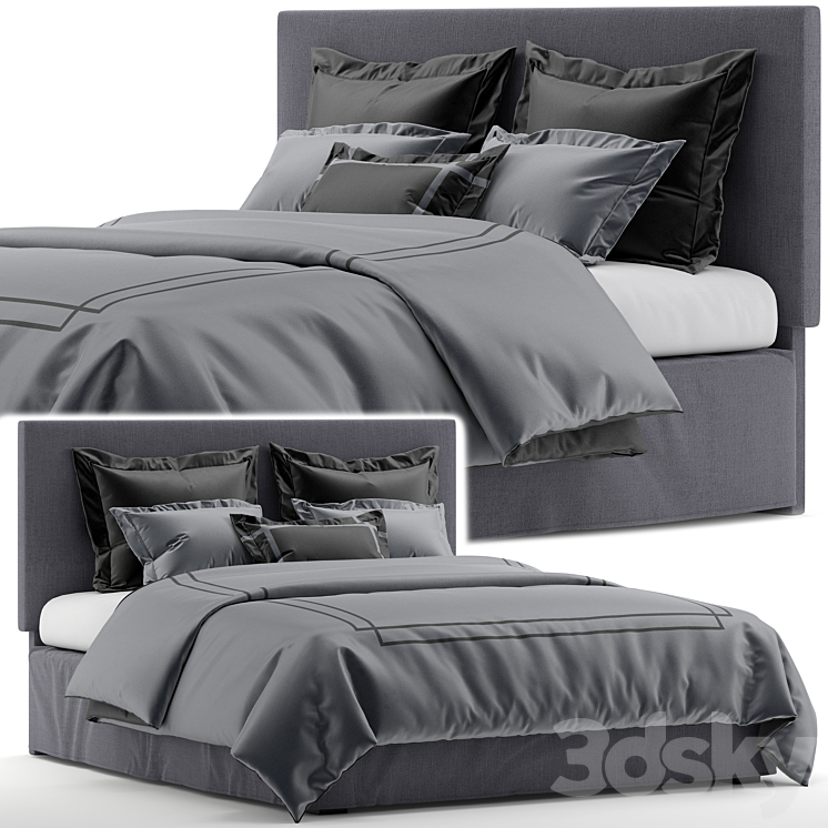 Modern bed 11 - Bed - 3D model