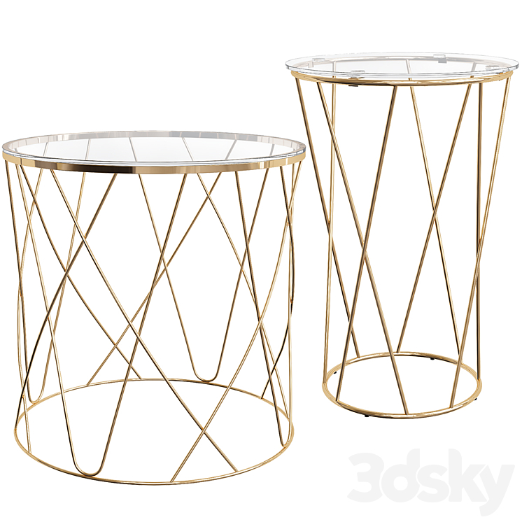 Coffee Table Halmar Selena & Sedia Allure - Table - 3D model