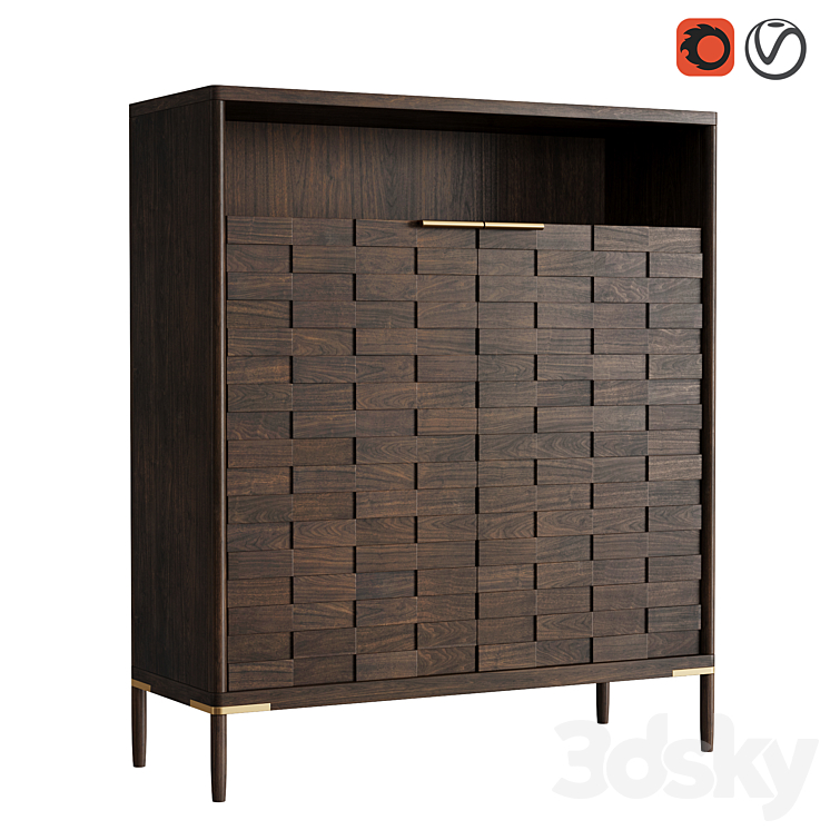 Dantone Home Textures Dresser Bar - Sideboard & Chest of drawer - 3D model