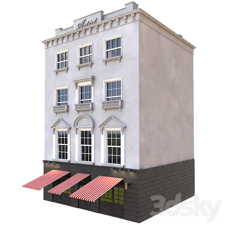 Building restaurant - Building - 3D model