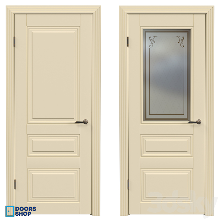 Trio Grace door - Doors - 3D model