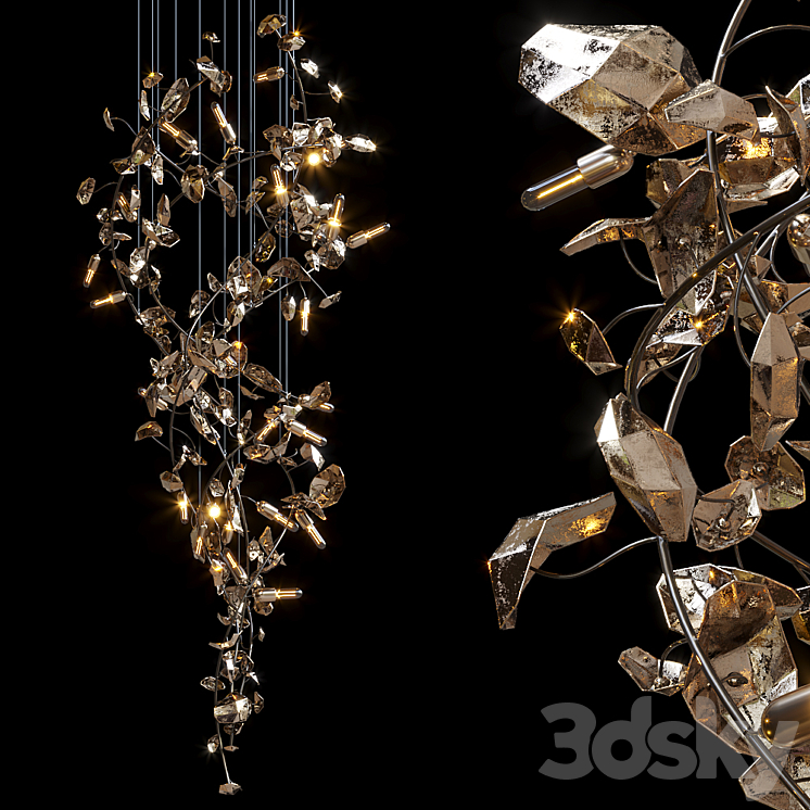 Interflow - Vargov Design & Boca Do Lobo - Pendant light - 3D model
