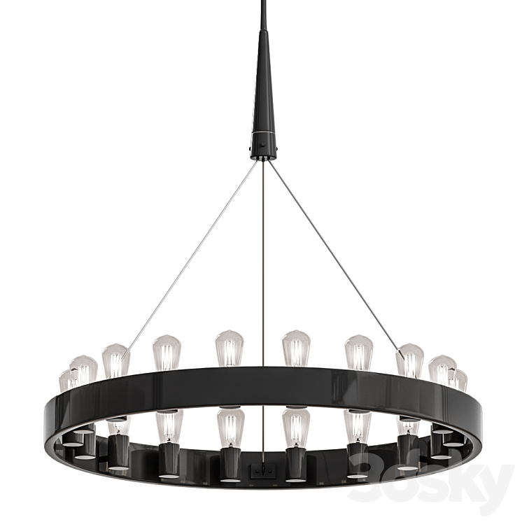 Candelaria Chandelier - Pendant light - 3D model